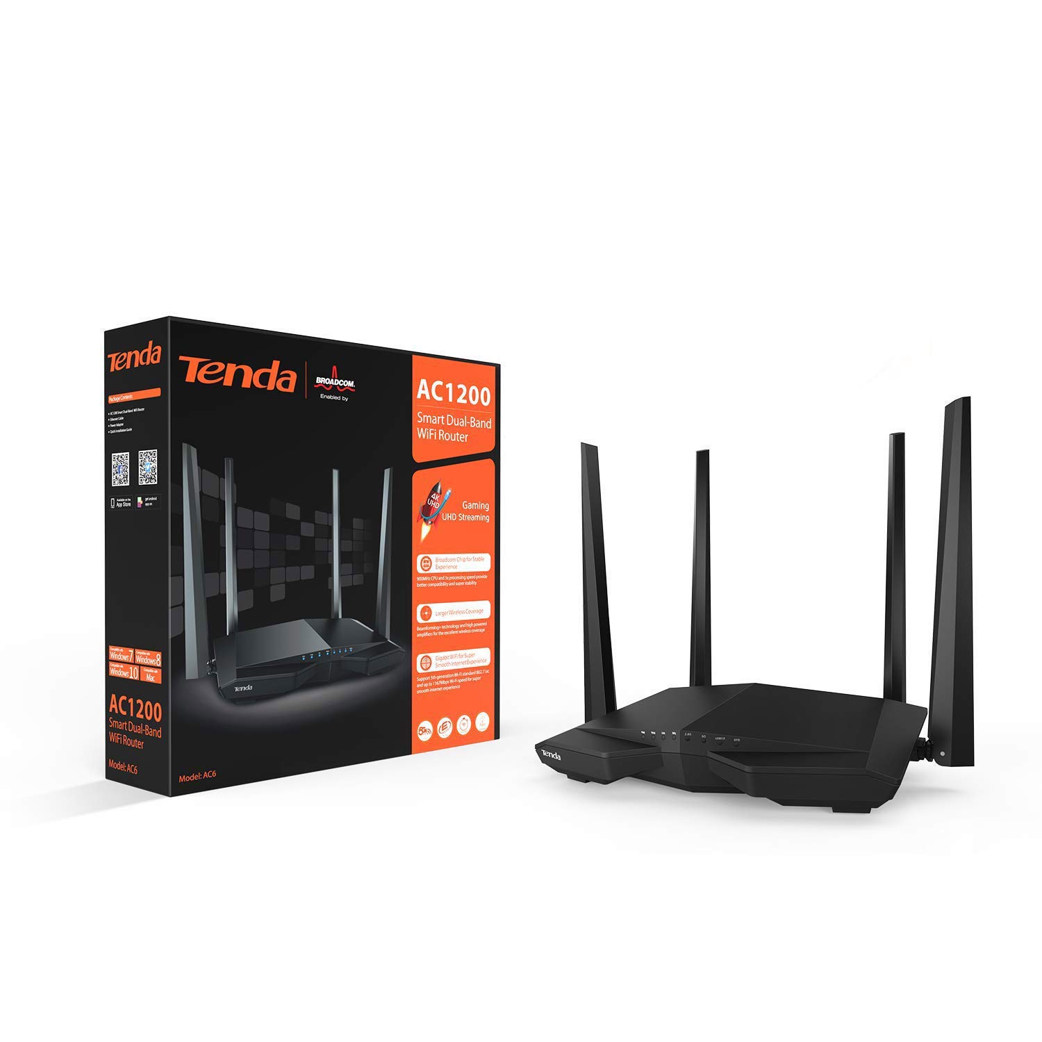 Mua Tenda AC1200 Dual Band WiFi Router, High Speed Wireless Internet ...