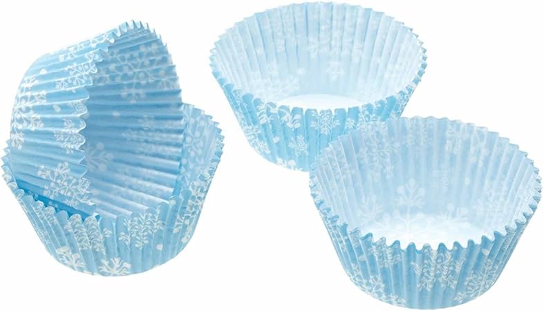 Kitchen Craft 60-Piece Sweetly Does It Snowflake Mini Paper Cake Cases ...