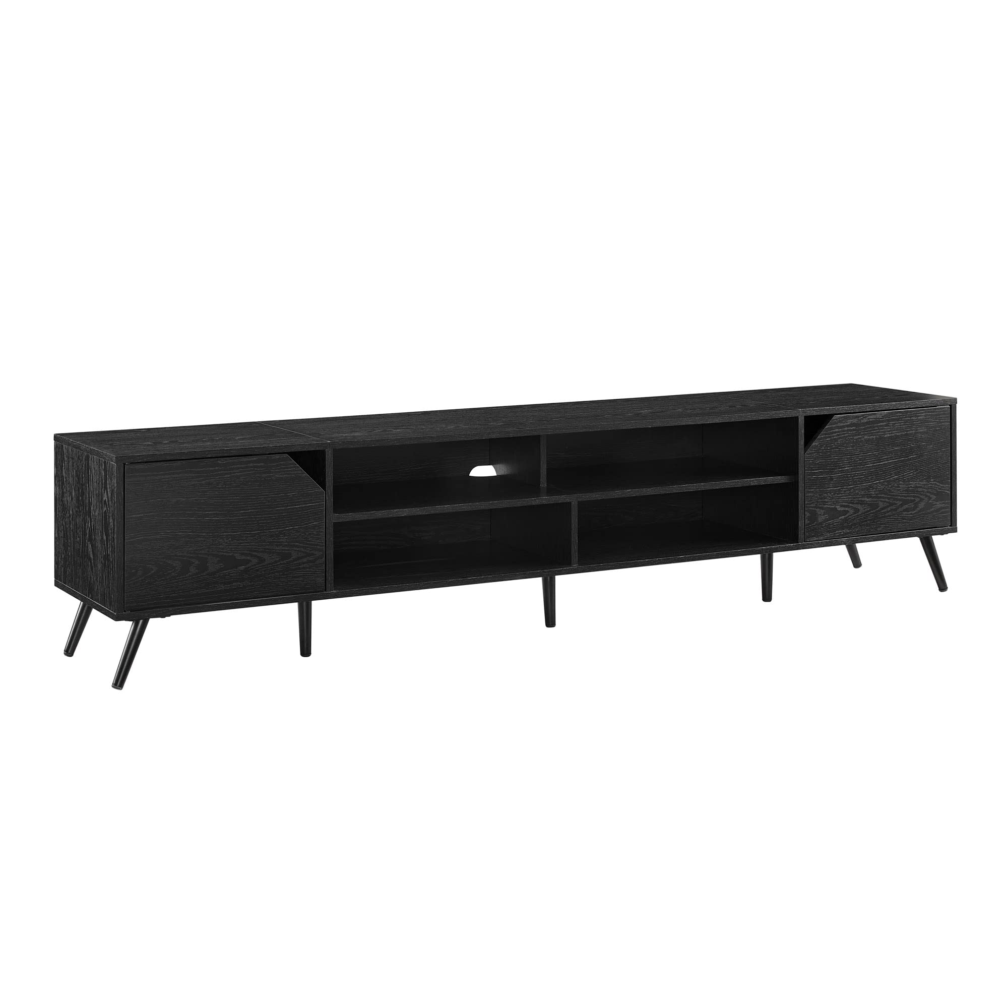 Walker Edison Nora Modern Minimal Open-Shelf TV Stand for TVs up to 90 ...