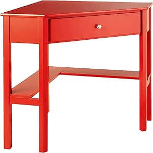 Amazon.com: Target Marketing Systems Ellen Corner Desk with One Drawer ...