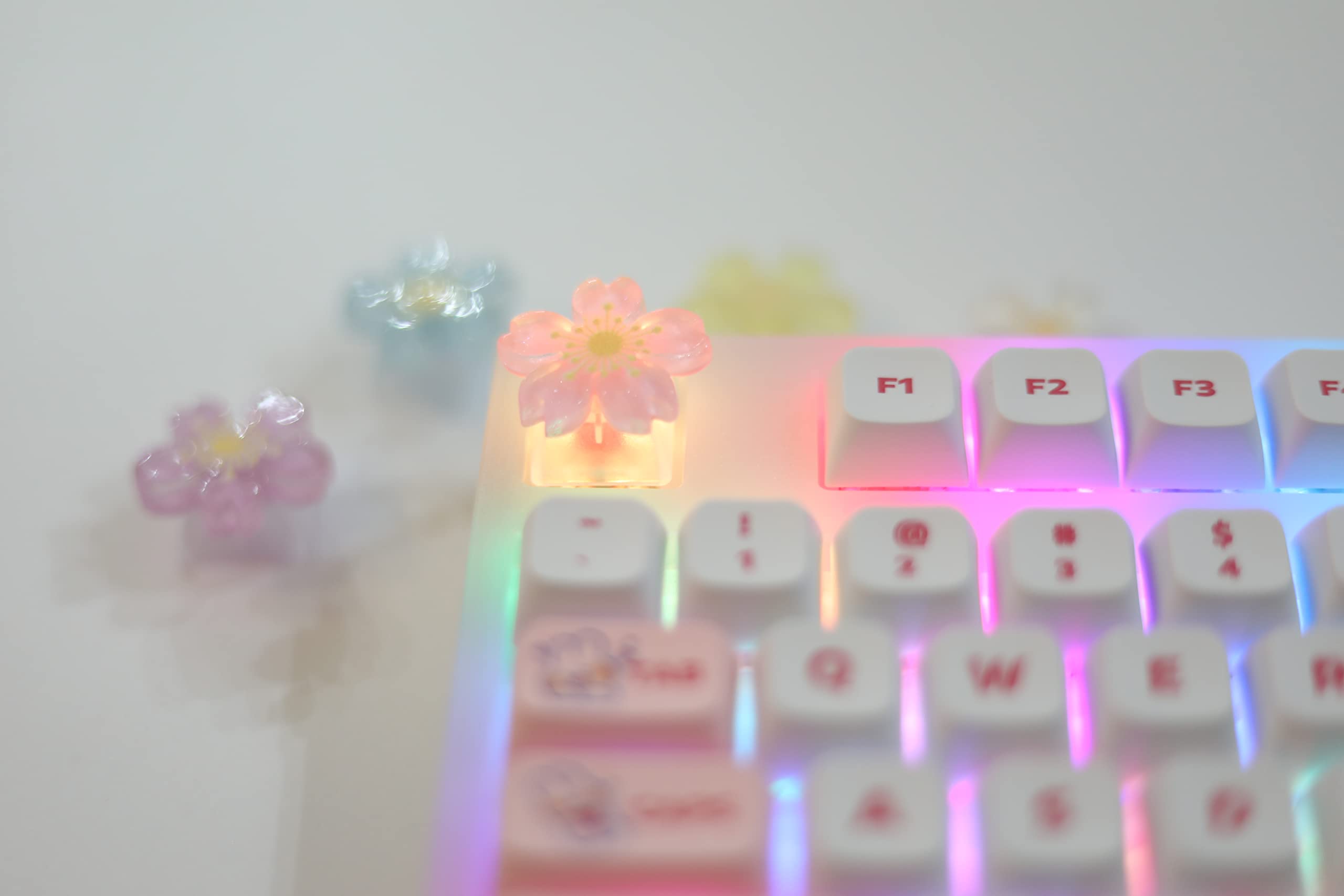 Mua Cute Flower Keycaps,3D Custom Keycaps Cherry Blossom ESC Key for ...