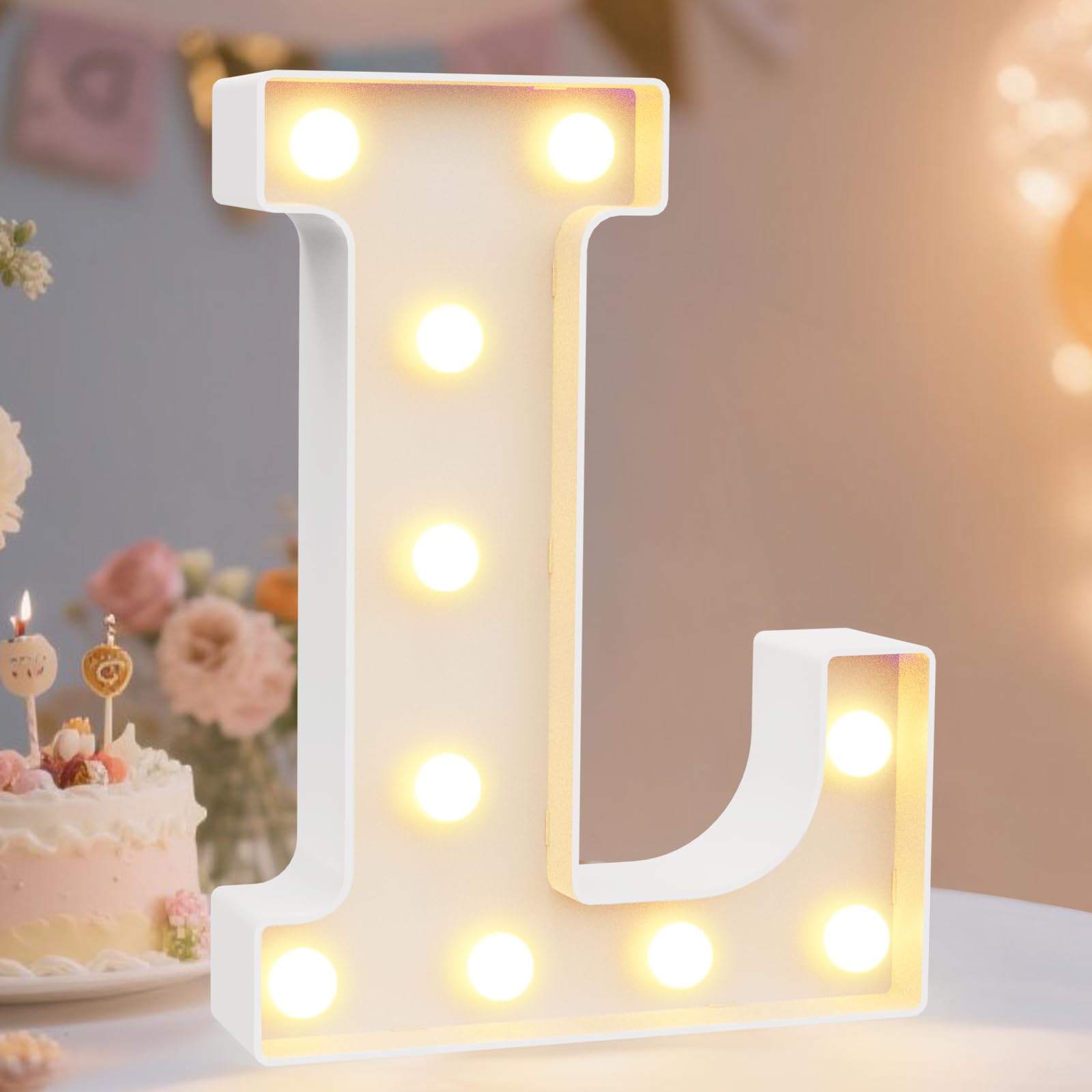 Pooqla LED Marquee Letter Lights Sign, Light Up Alphabet Letter for ...