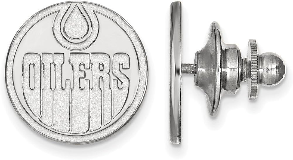 Amazon.com: Edmonton Oilers Lapel Pin (14k White Gold): Jewelry