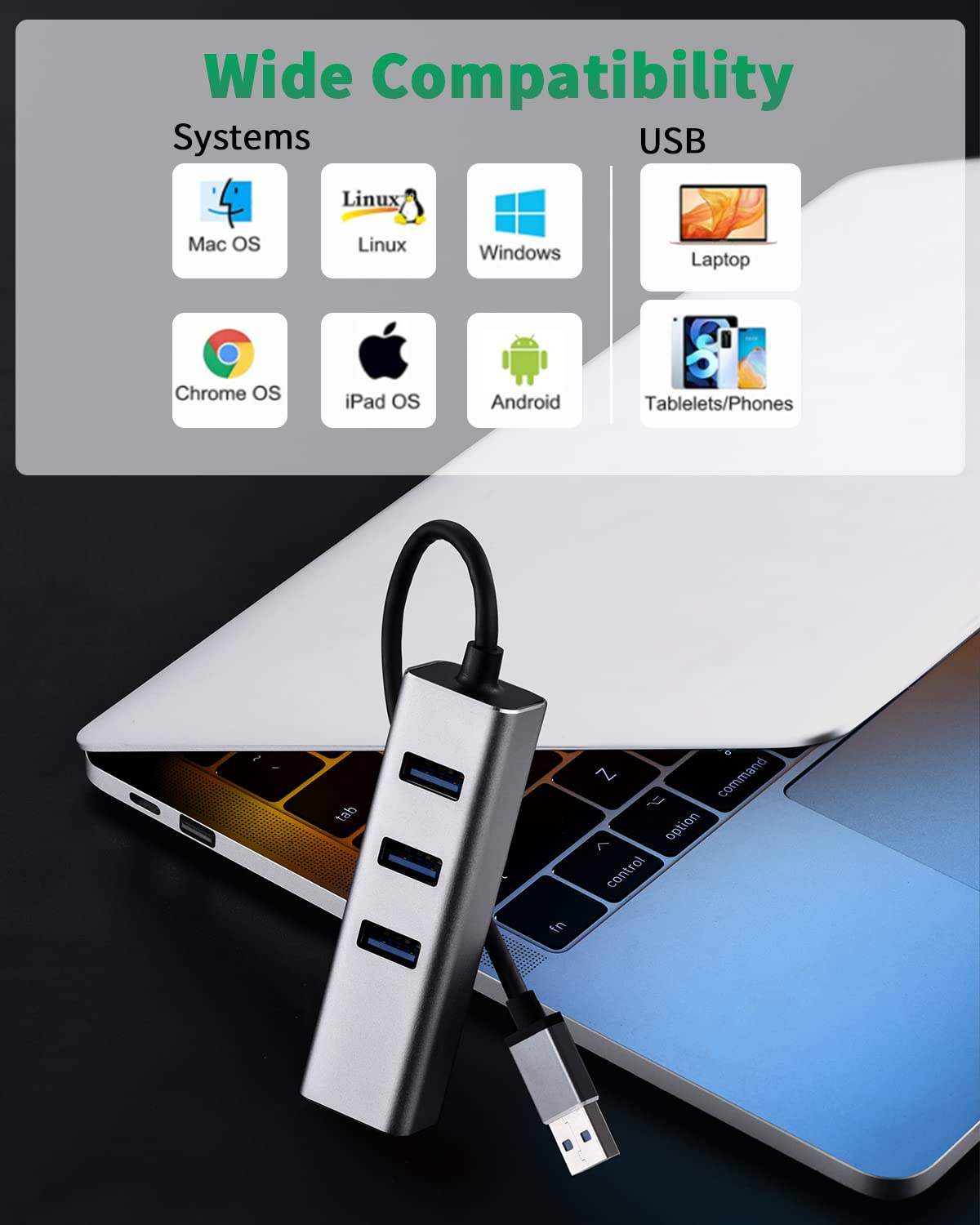 Mua USB 3.0 to Ethernet Adapter 4 in 1 Multiport Hub with Gigabit ...