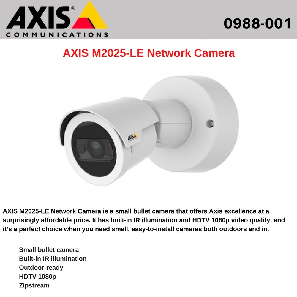 Amazon | 0988-001 [AXIS M2025-LE BLACK 固定ネットワークカメラ] | アクシス | ドーム型防犯カメラ