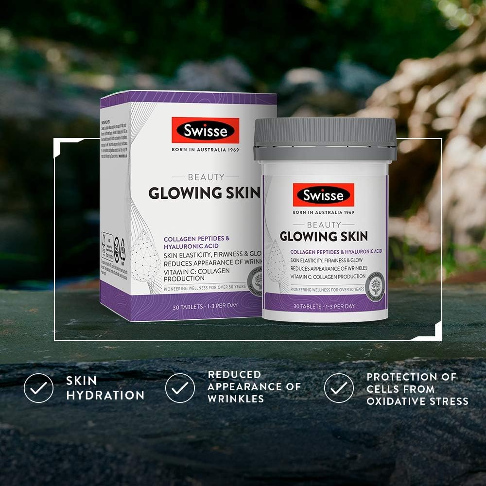 Swisse Beauty Glowing Skin Tablets | Premium Beauty Formula, Supports ...