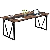 Amazon.com: Tribesigns 6FT Conference Table, Rectangular Meeting Table ...