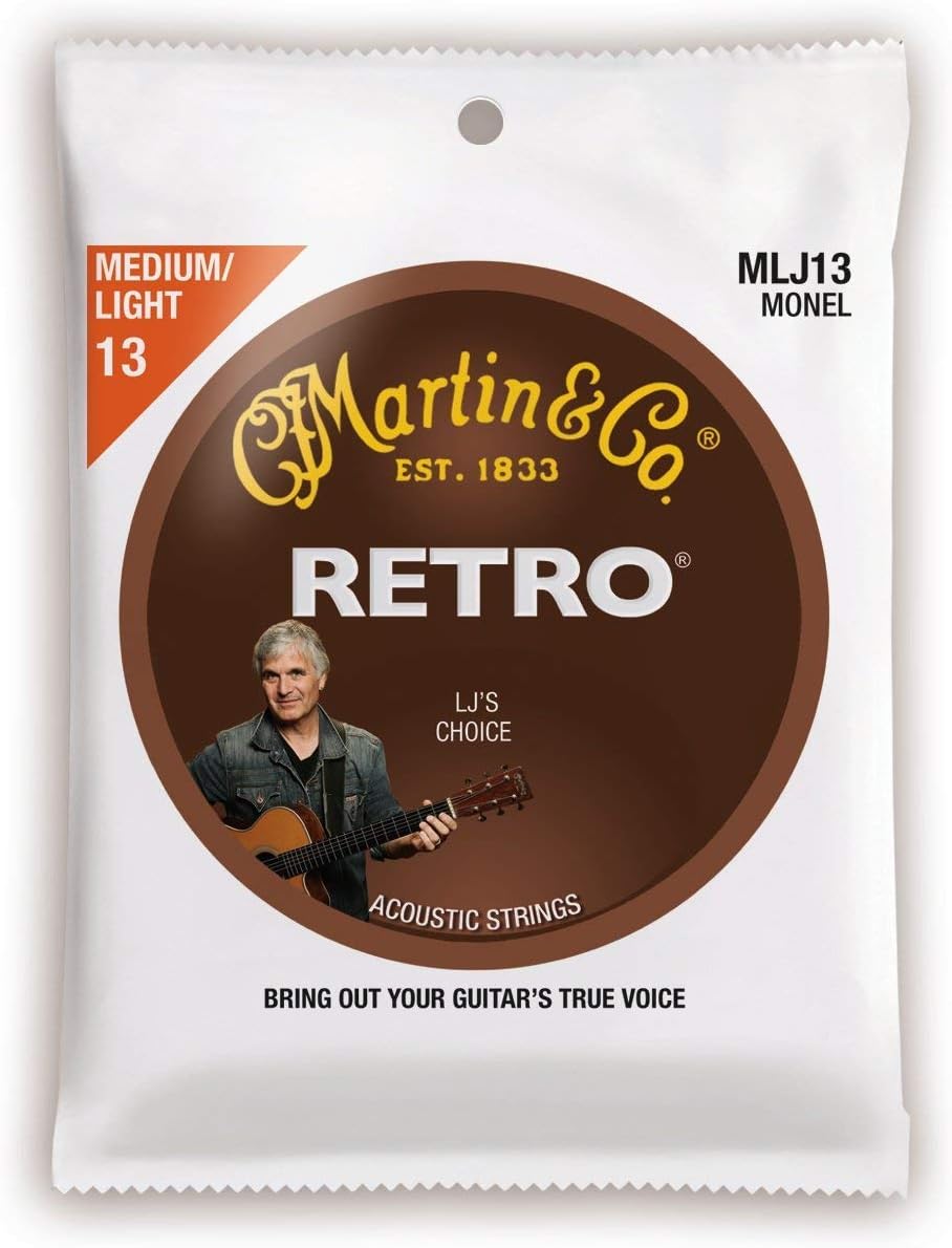 Martin Strings - Retro Monel - LJ's Choice Medium/Light (13-56): Amazon ...