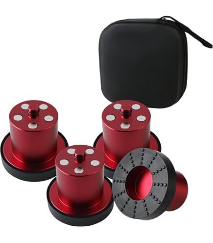 Jack Puck Set With Storage 4-Pack Magnetic Jack Pucks With Case - Heavy ...