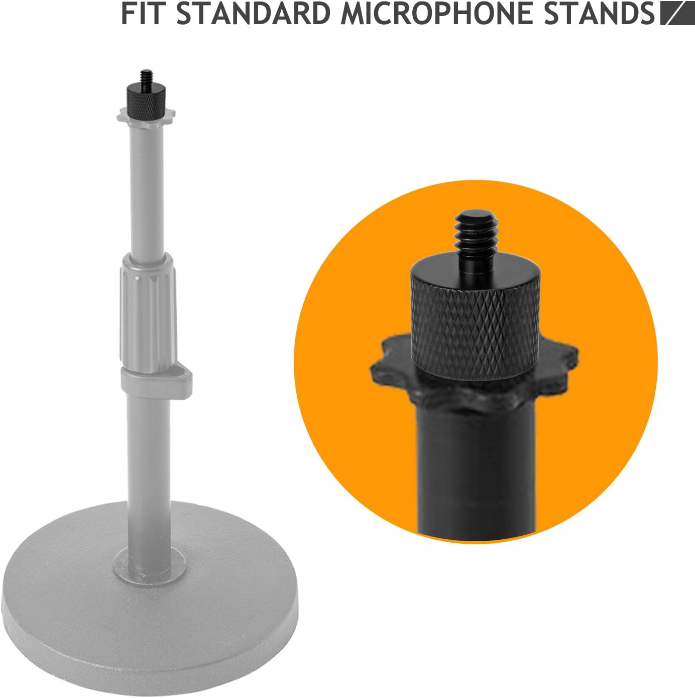 Avatar Mic Screw Adapter, Thread Adapter 5/8″ Female to 1/4″ Male for ...