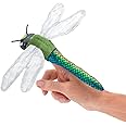 Amazon.com: Folkmanis Mini Dragonfly Finger Puppet, Green, Blue, White ...