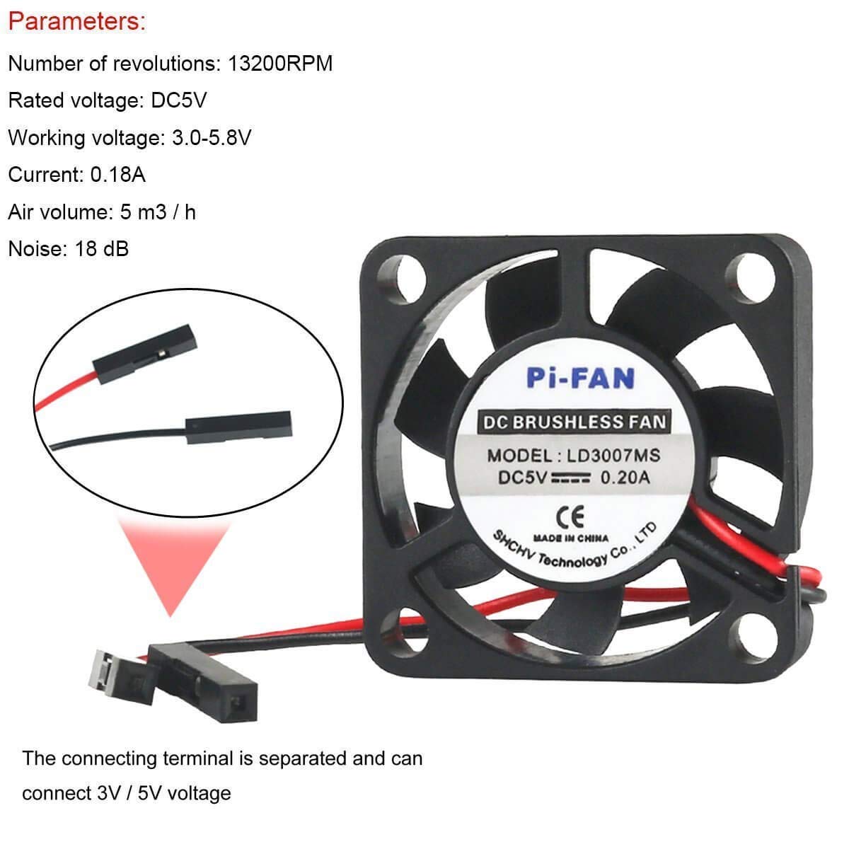 Mua MakerFocus 2pcs Raspberry Pi 4B Fan DC Brushless Cooling Fan 3.3V ...