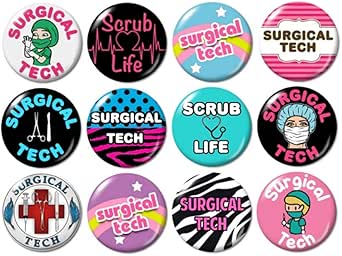 Amazon.com: Surgical Technician Buttons Pins: Clothing, Shoes & Jewelry