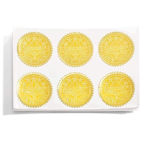 Gold Seal Of Excellence Official Seal Of Excellence Embossed Gold