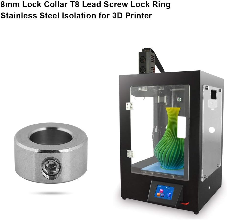 Yunir 5Pcs Screw Lock, 8mm Stainless Steel Shaft Lock Collar T8 Screw ...