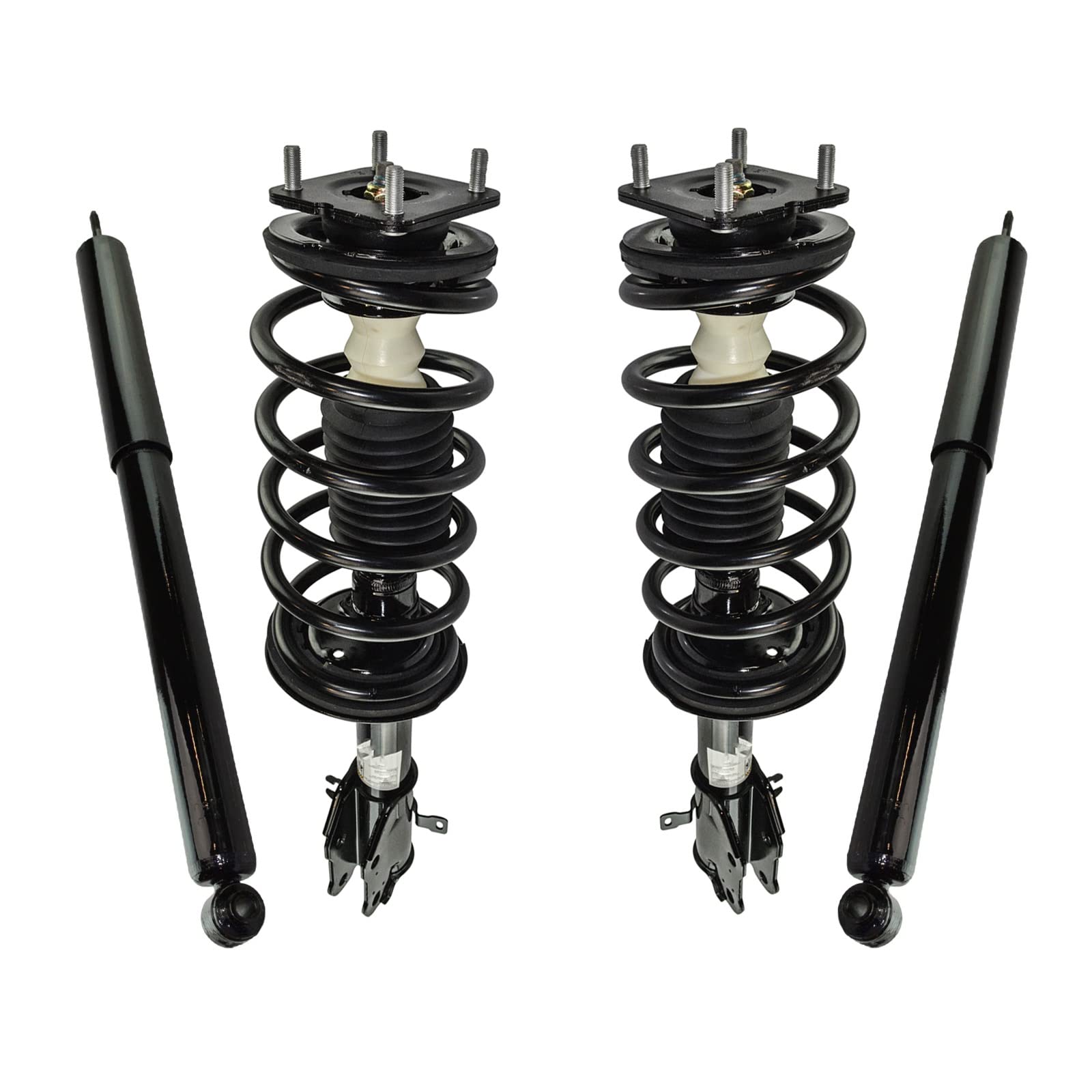 TRQ Front and Rear Complete Strut Assembly & Shock Absorber Kit ...