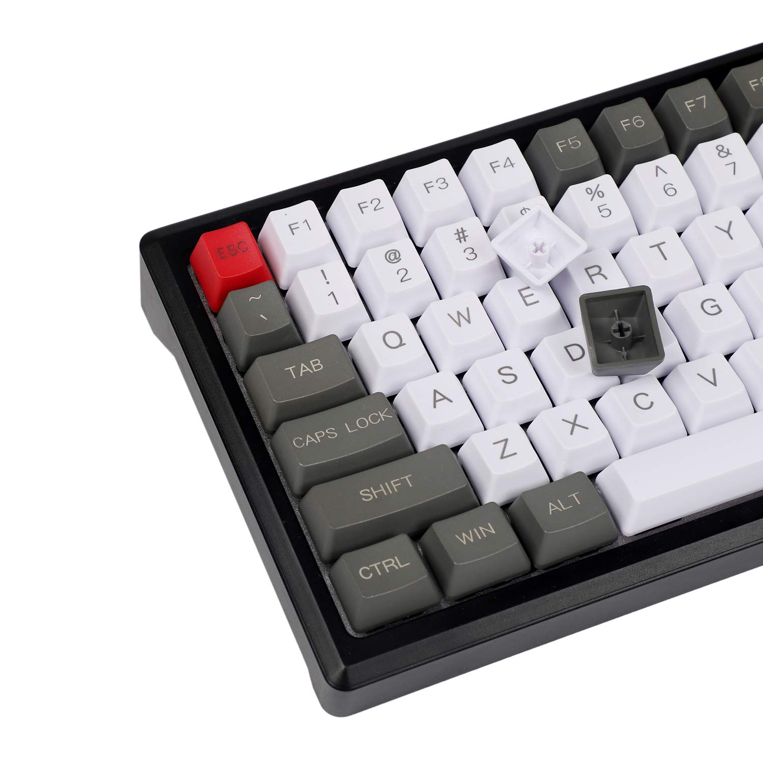 Mua YMDK OEM Profile White Gray red 125 Keys Dye Sublimation Custom ...