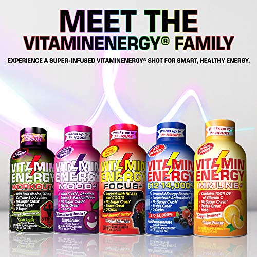 (24 Pack) Vitamin Energy® Preworkout Booster Energy Shots, Sugar-Free ...