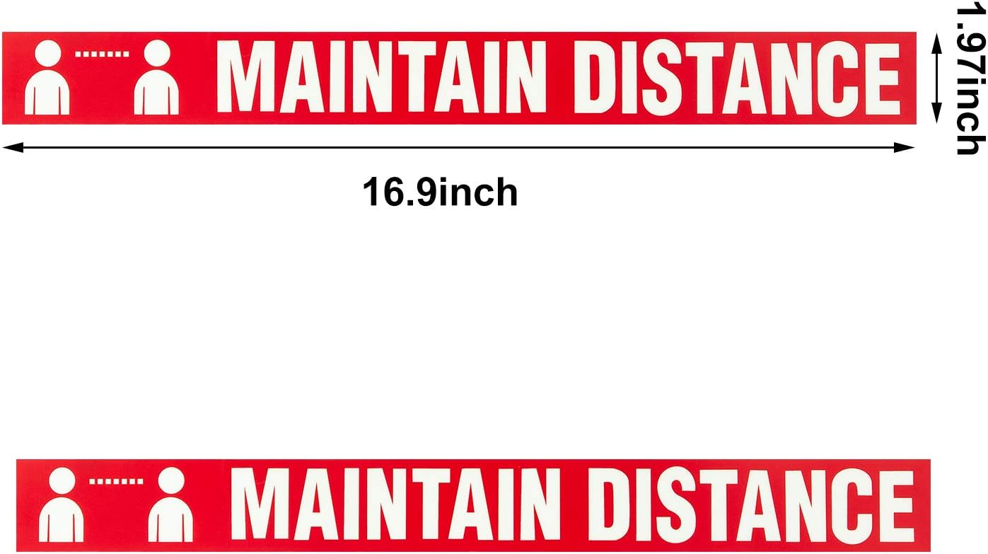Maintain Distance Floor Warning Tapes Adhesive Social Distance Floor ...