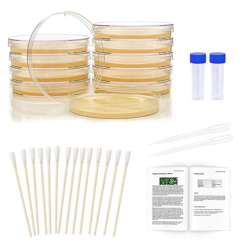 Bacteria Science Kit Petri Dishes with Agar and Swabs | Top Science ...