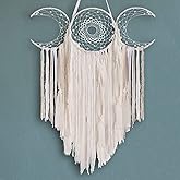Amazon.com: Triple Moon Goddess Macrame Woven Wall Hanging, Boho ...