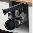Amazon.com: amhyicho Hanging Pot Rack with 10 Hook for Cabinet 22" Pull ...