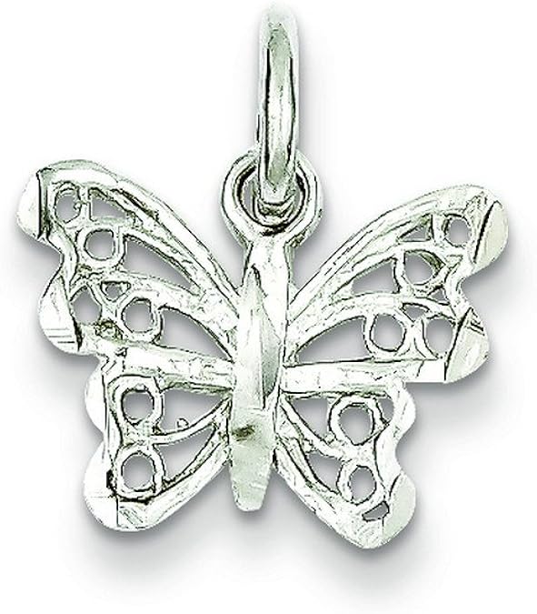 Amazon.com: Sterling Silver Butterfly Charm: Jewelry Making Charms: Jewelry