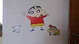 Wallstick "Shin Chan with Hima and Sheero" wallsticker (Vinyl 70 cm x ...