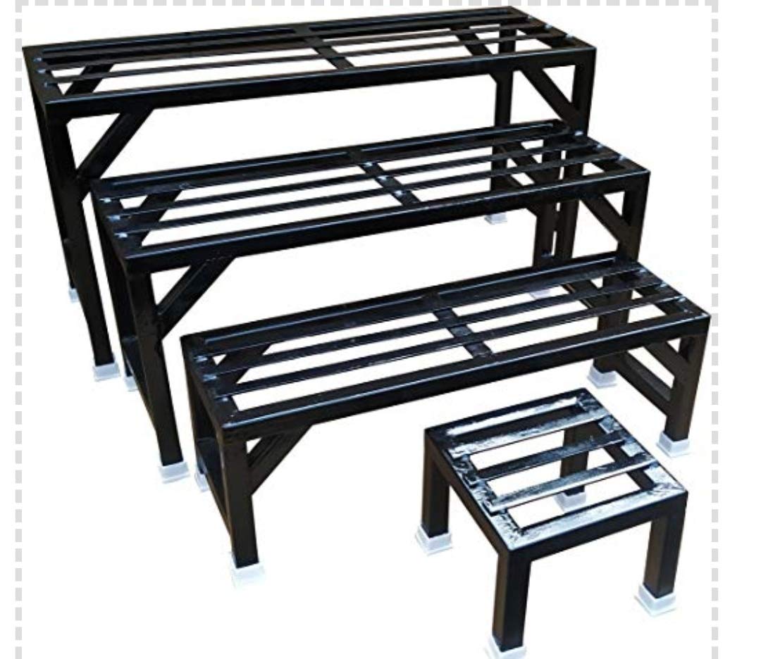 A-One Steels Metal Pot Stand, Black, 32 IN, 4 Pieces: Amazon.in: Garden ...
