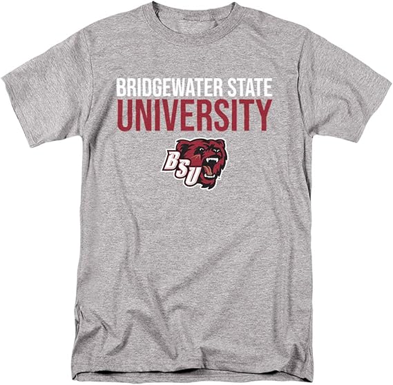 Amazon.com: Bridgewater State University Official Stacked Unisex Adult ...