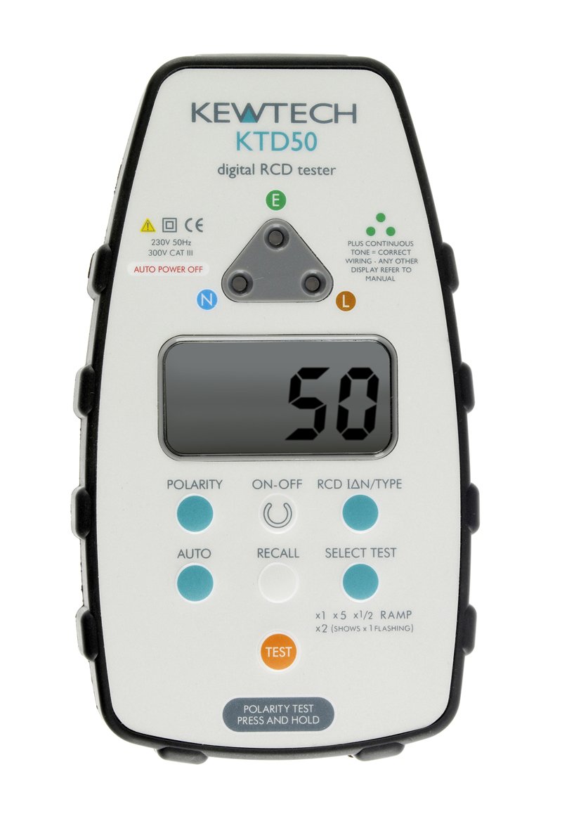 Kewtech KTD50 Digital RCD Tester with Auto Test: Amazon.co.uk: Business ...