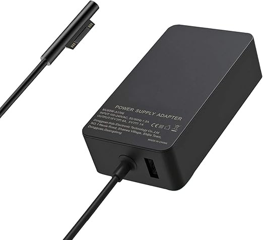 Chargeur Surface Pro,65W 15V 4A Surface Chargeur d’Alimentation pour ...