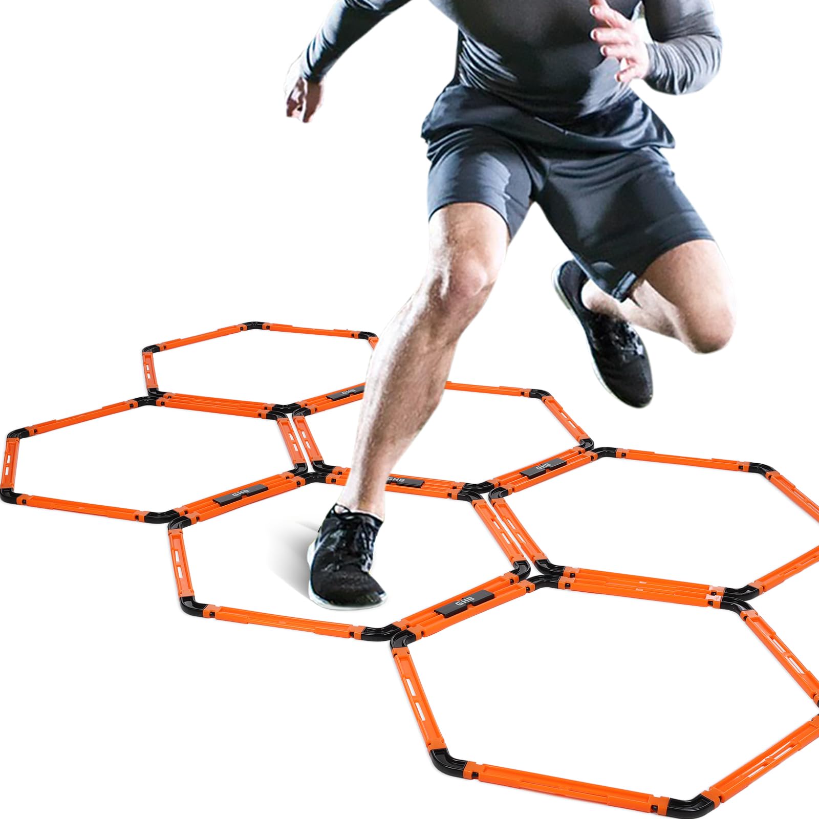 GHB Hex Agility Rings Speed Rings Portable Hexagon Rings, Agility ...