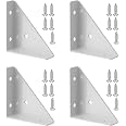 Amazon.com: Joyangy 4pcs White Bed Corner Braces Right Angle Bracket ...