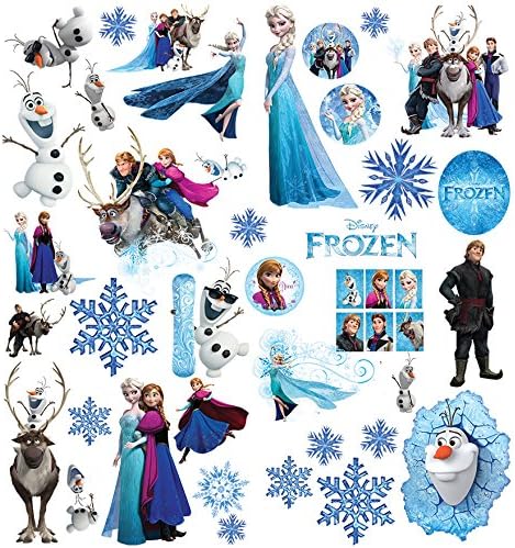 Frozen Wall Stickers for Girls Bedroom with Elsa Anna and Olaf: Amazon ...