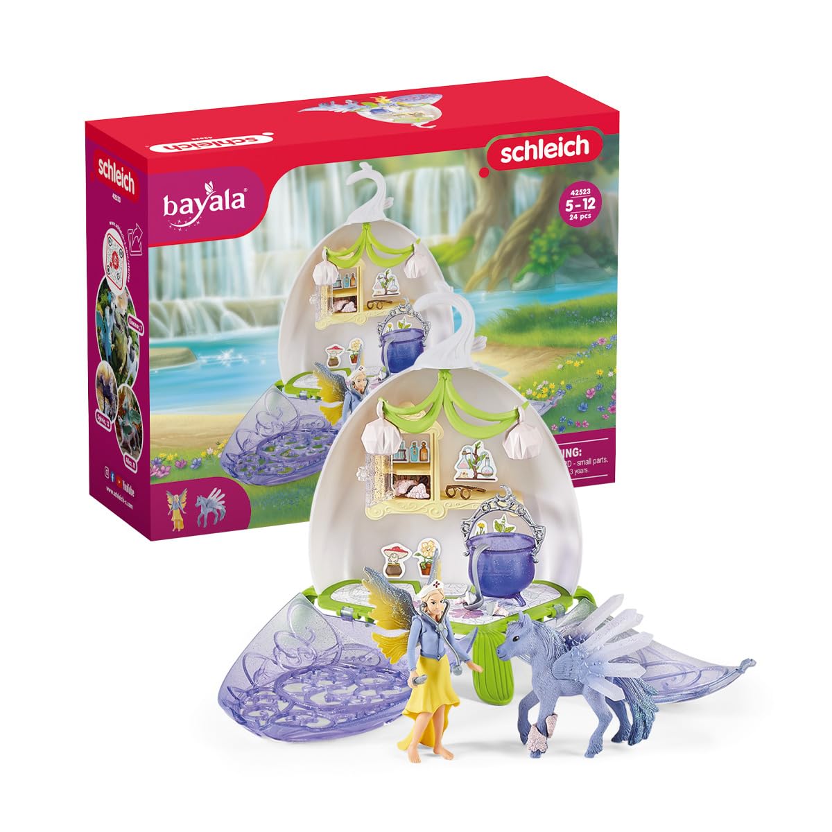 Schleich Bayala Fairy Vet Blossom - Magical Twinkle House Playset and ...