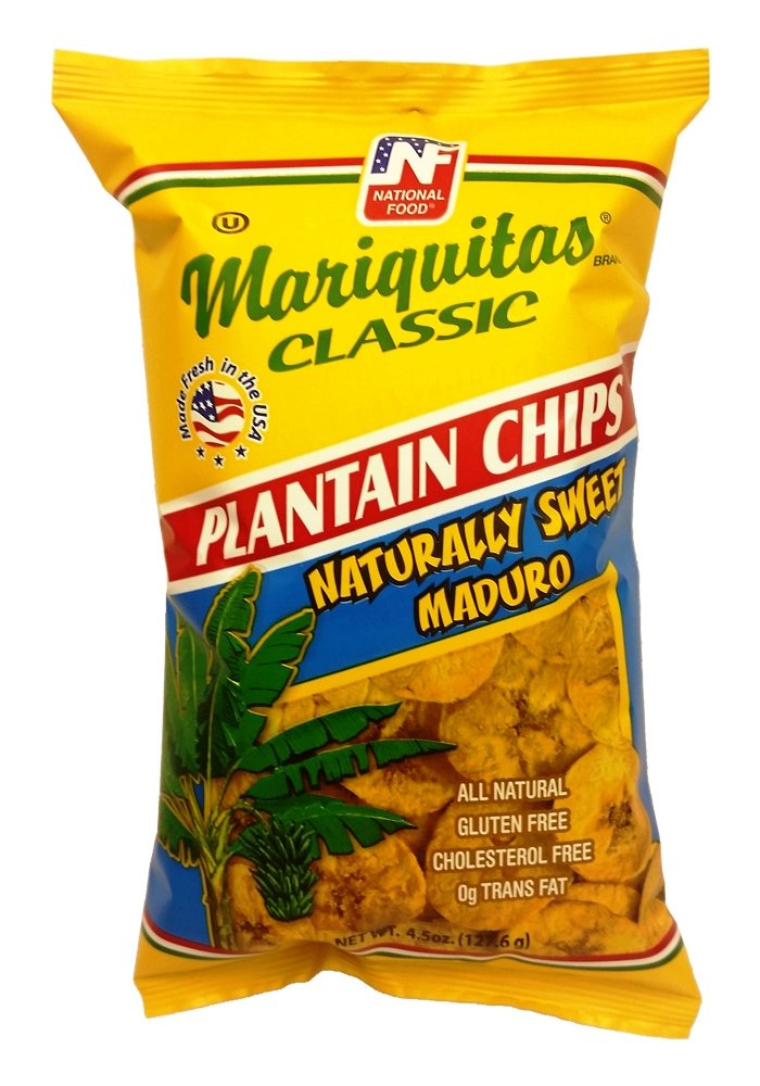 Amazon.com: Mariquitas Plantain Chips, Ripe, 4.5 Ounce (Pack of 12)