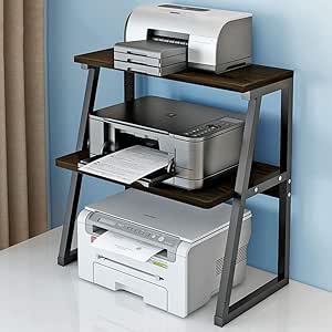 Amazon.com : Printer Desktop Stands 2-Tier Printer Stand with Storage ...