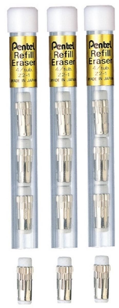 Pentel Refill Erasers For GraphGear 1000 GraphGear 500 Sharplet PG500 Pentel Refill Erasers For GraphGear 1000 GraphGear 500 Sharplet PG500
