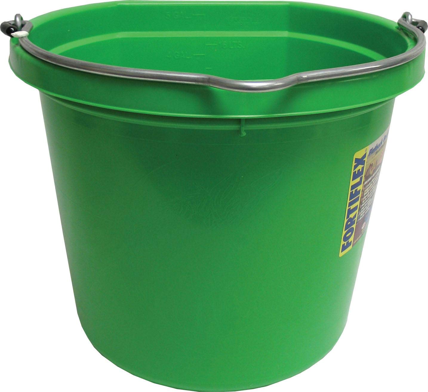 Fortex Industries Inc Flatback Bucket- Mango Green 20 Quart - FB-120 ...