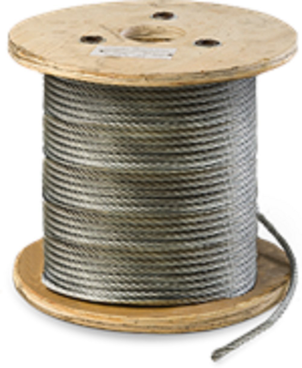 Galvanized Steel Aircraft Cable Wire 7x19 3/8 x 500 tillescenter ...
