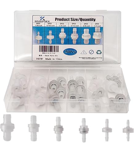 One Way Valve One Way Inline , Non Return Straight Push Air Check Valve