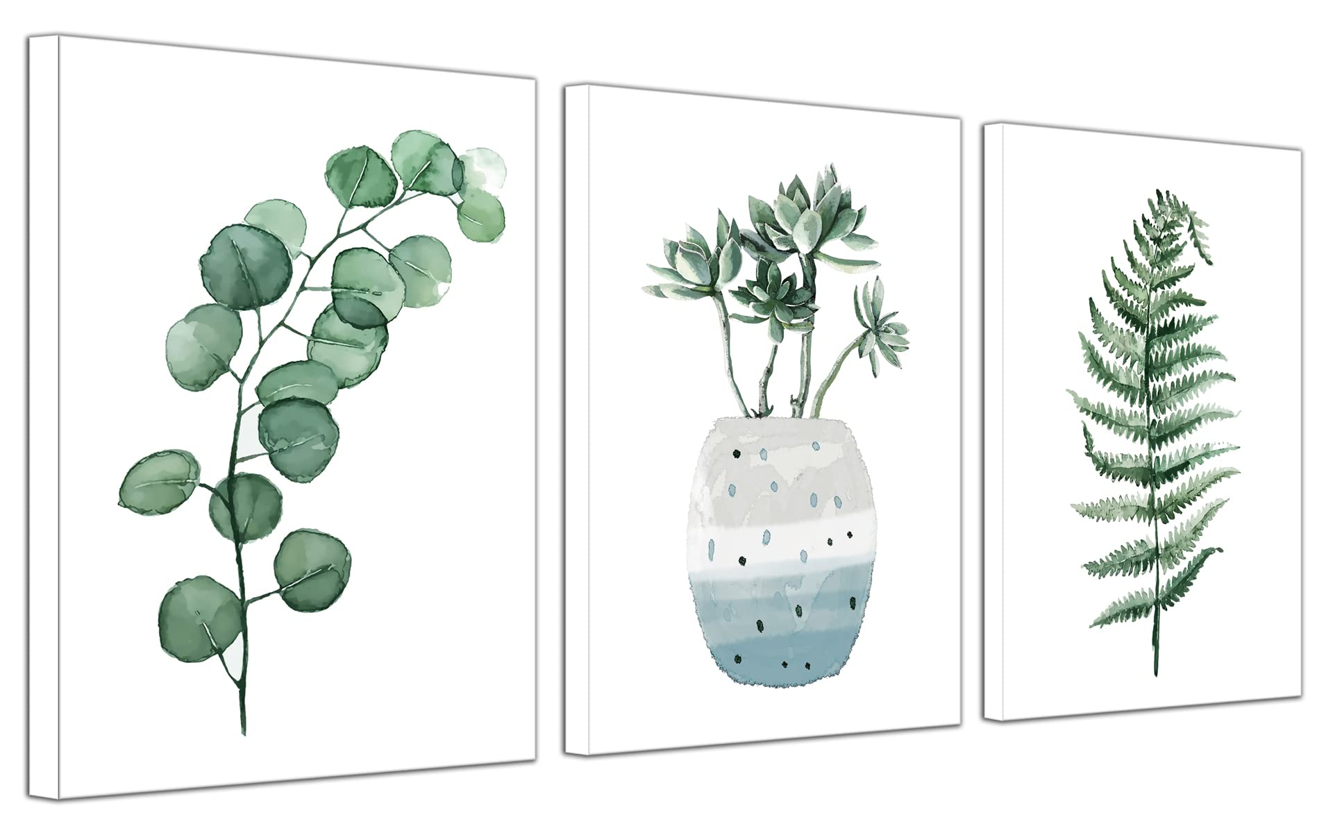 Faxiasho Large Botanical Wall Art for Bathroom Minimalist Boho Floral ...