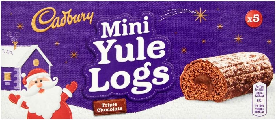 Cadbury Mini Yule Logs, Pack of 5: Amazon.co.uk: Grocery