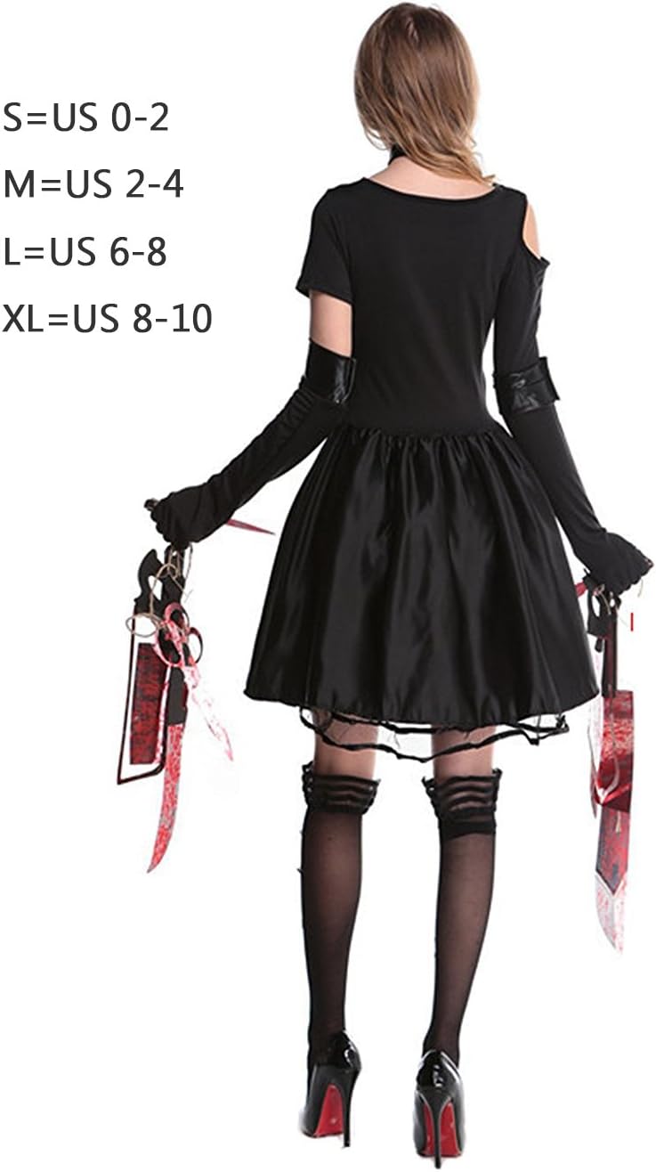 Adult Halloween Edward Scissorhands Costume Sexy Miss Scissorhands ...