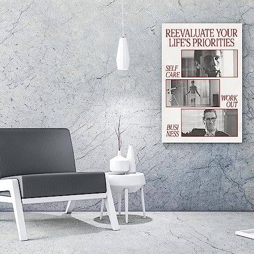 American Psycho Vintage Poster Patrick Bateman Poster Oil On Canvas ...