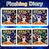 Light Up Space Diary with Lock and Keys for Boys, Outer Space Notebook ...