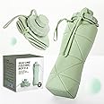 Amazon.com: 1st Heaven Collapsible Water Bottle, Silicone Foldable Water Bottles For Travel ...