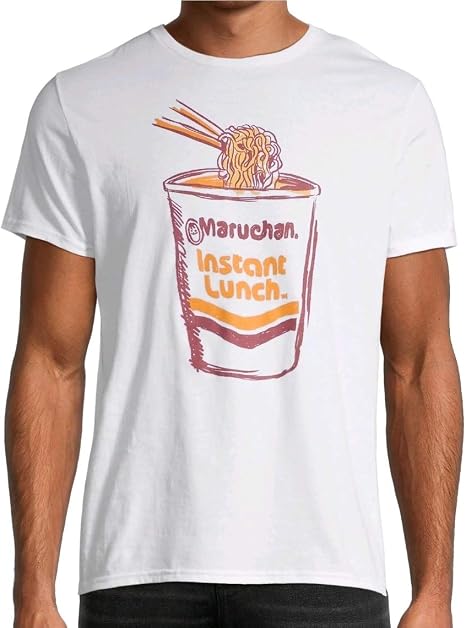 Maruchan Cup of Noodles White Graphic T-Shirt: Amazon.com.au: Fashion