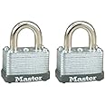 Master Lock 22T Keyed Alike Warded Padlock, 1-1/2 Inch, 2-Pack,Steel ...